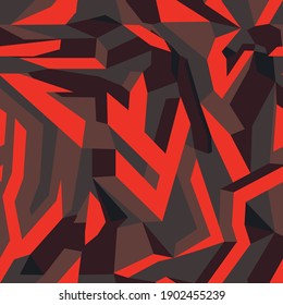 Geometric Camouflage Texture Seamless Pattern Abstract Stock Vector ...