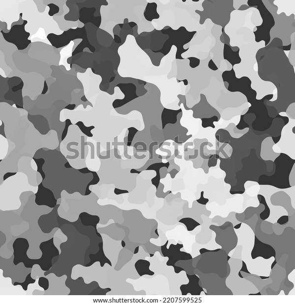 Camouflage Seamless Pattern Background Classic Clothing Stock Vector