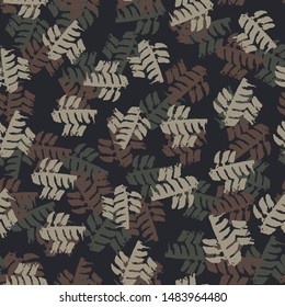 Camouflage Tribal Jungle Seamless Pattern Stock Vector (Royalty Free ...