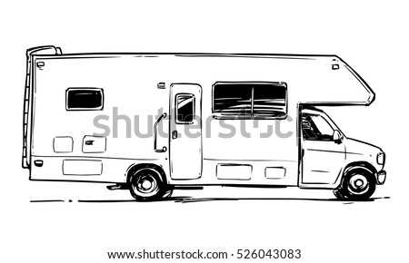 Motorhome Drawing | Free download on ClipArtMag