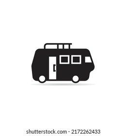 Camper Van Icon Vector Illustration Stock Vector (Royalty Free ...