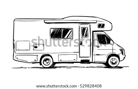 Motorhome Drawing | Free download on ClipArtMag