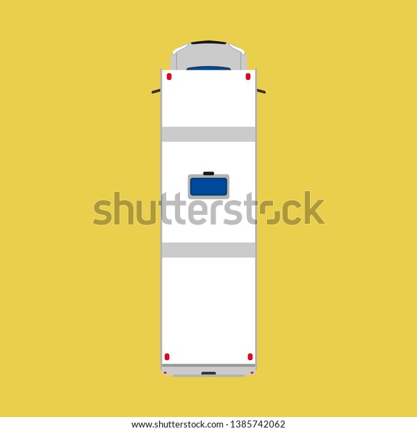 Camper Van Top View Car Illustration Stock Vector (Royalty Free ...