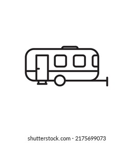Campervan Icon Combi Icon Vacation App Stock Vector (Royalty Free ...