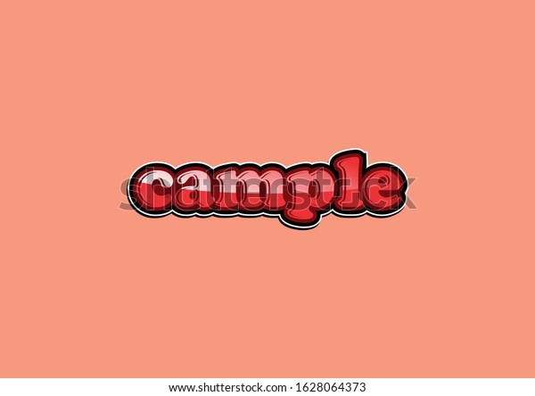 Cample Lettering Phrase Quote Text Isolated Stock Vector (Royalty Free ...