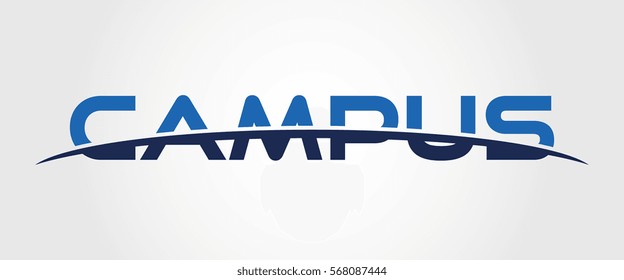 Campus Text Letter Logo Stock Vector (Royalty Free) 568087444 ...