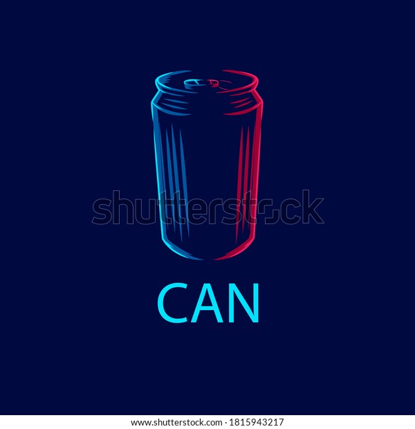 Can Beer Cola Line Pop Art Stock Vector (Royalty Free) 1815943217 ...