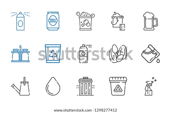 Can Icons Set Collection Can Spray Stock Vector (Royalty Free ...