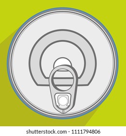 Can Lid Vector Illustration Shadow Stock Vector (Royalty Free ...