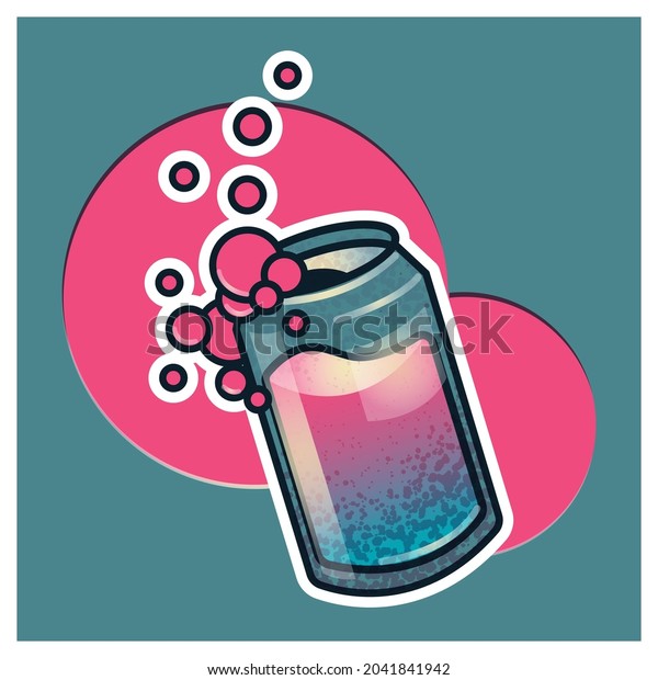 Can Soda Foam Vector Icon Pink Stock Vector (Royalty Free) 2041841942 ...