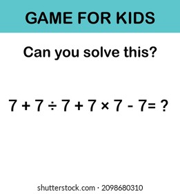 634 Can you solve this Images, Stock Photos & Vectors | Shutterstock