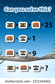 634 Can you solve this Images, Stock Photos & Vectors | Shutterstock