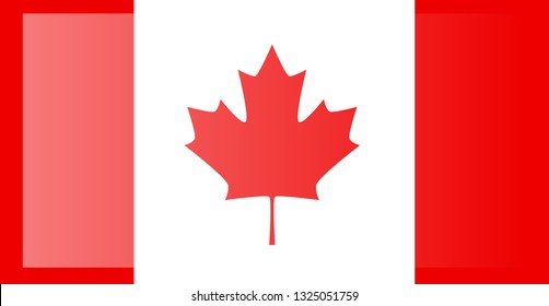 Canada Flag Official Colors Proportion Correctly Stock Vector (Royalty ...