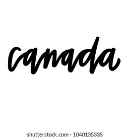 Canada Hand Lettering Stock Vector (Royalty Free) 1040135335