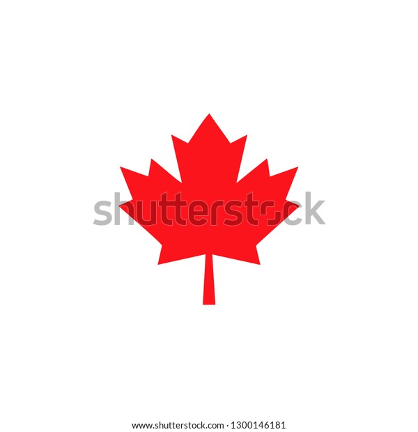 Canada Leaf Symbol Icon Stock Vector (Royalty Free) 1300146181 ...