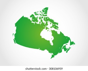 Vector Map Canada Geometrical Shapes Stock Vector (Royalty Free ...