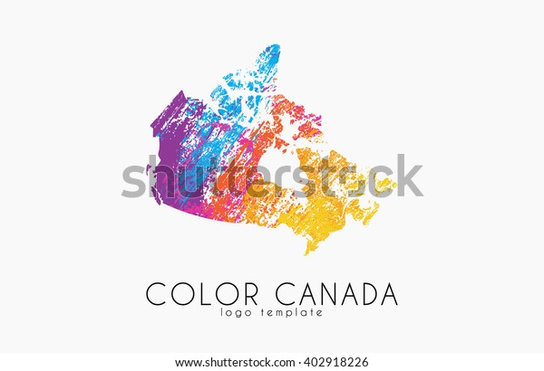 Canada Canada Map Color Canada Logo Stock Vector (Royalty Free ...