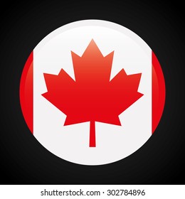 Canadian Emblem Design Vector Illustration Eps10 Stock Vector (Royalty ...