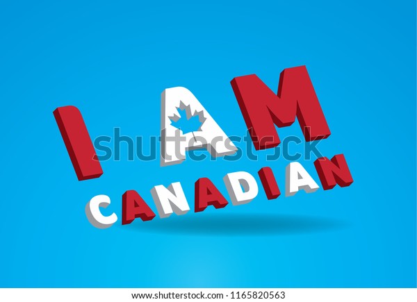 Canadian Logo 3d Design Concept Vector Stock Vector (Royalty Free ...