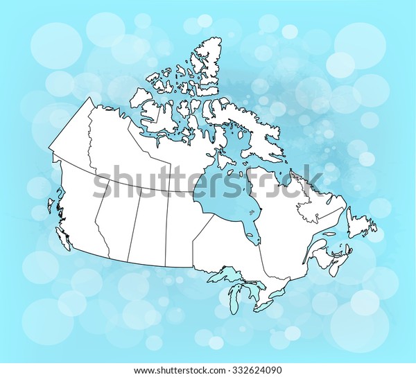 Canadian Map Background Stock Vector (Royalty Free) 332624090 ...
