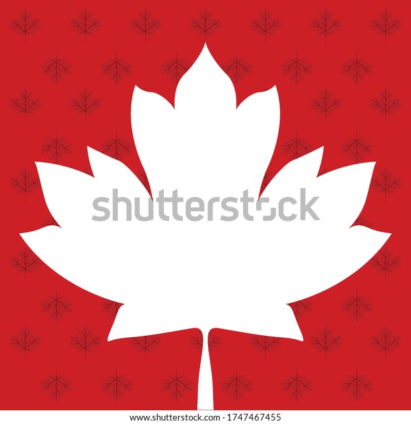 Canadian Maple Leaf Design Happy Canada Stock Vector (Royalty Free ...