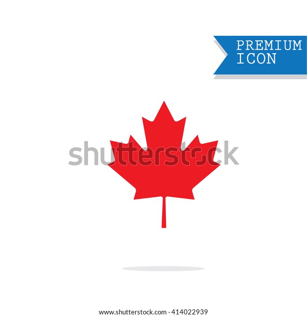 Canadian Maple Leaf Icon Stock Vector (Royalty Free) 414022939