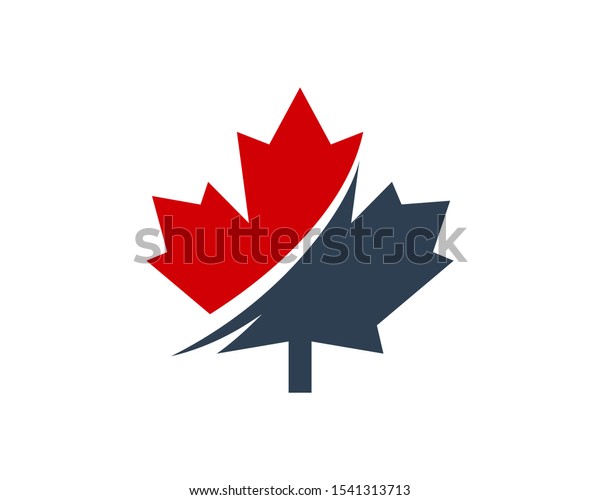 Canadian Maple Leaf Logo Maple Leaf Stock Vector (Royalty Free) 1541313713