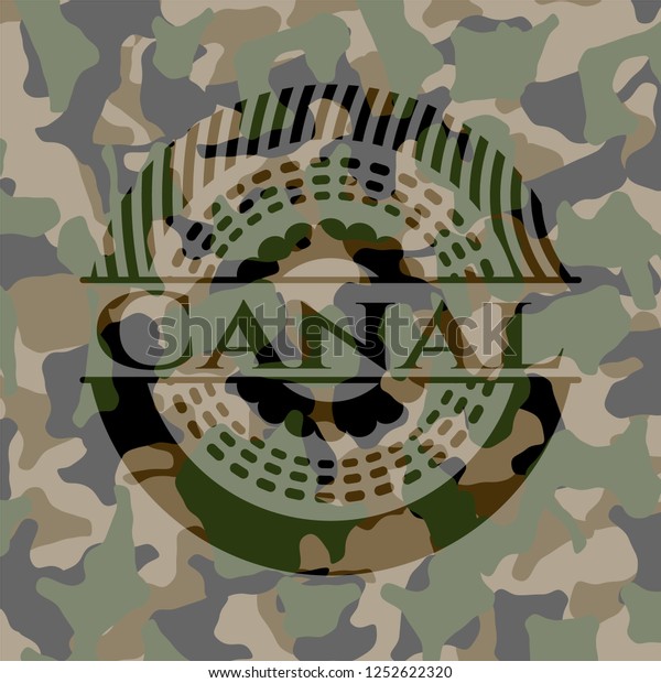 Canal On Camo Texture Stock Vector (Royalty Free) 1252622320 | Shutterstock