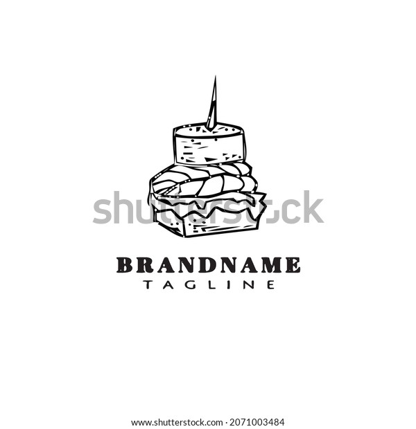 Canape Logo Cartoon Icon Design Template Stock Vector (Royalty Free ...