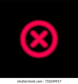 Cancel Button Red Glowing Neon Ui Stock Vector (Royalty Free) 710249917 | Shutterstock