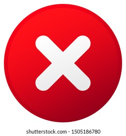 Red Cross X Shape Remove Delete Stock Vector (Royalty Free) 276535688