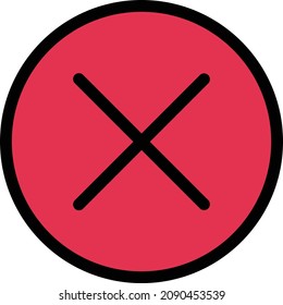 Cancel Vector Illustration Isolated On Transparent Stock Vector ...