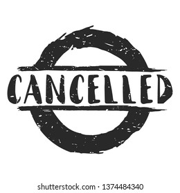 Cancelled Graphic Mark Stamp Doodle Label Stock Vector (Royalty Free ...