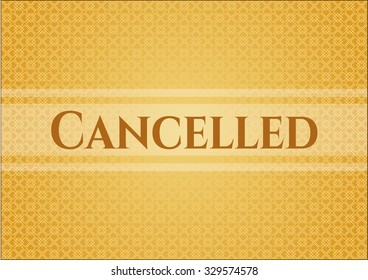 Cancelled Poster Banner Stock Vector (Royalty Free) 329574578 ...