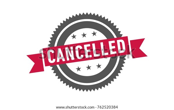 Cancelled Stamp Seal Label Logo Stock Vector (Royalty Free) 762520384 ...