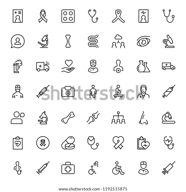 Cancer Icon Set Collection Vector Symbols Stock Vector (Royalty Free ...