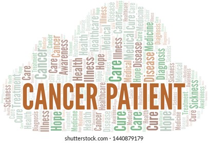Cancer Patient Word Cloud Vector Made Stock Vector (Royalty Free ...