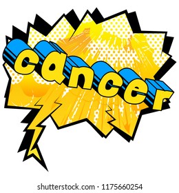 Cancer Vector Illustrated Comic Book Style Stock Vector (Royalty Free ...