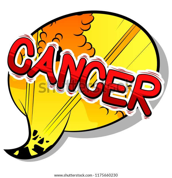 Cancer Vector Illustrated Comic Book Style Stock Vector (Royalty Free ...