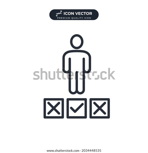 Candidate Icon Symbol Template Graphic Web Stock Vector (Royalty Free ...