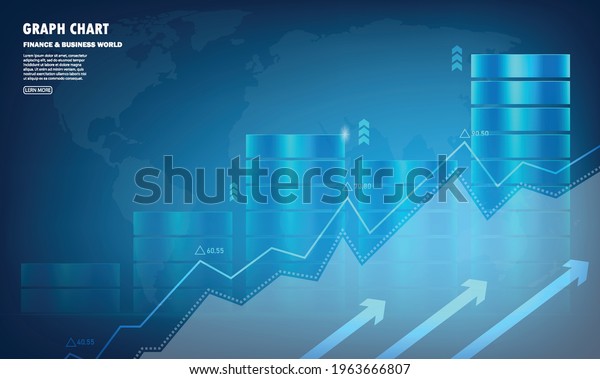 Candlestick Chart Shows Economic Currency Growth Stock Vector (Royalty ...