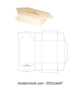 Retail Box Blueprint Template Stock Vector (Royalty Free) 396776068 ...