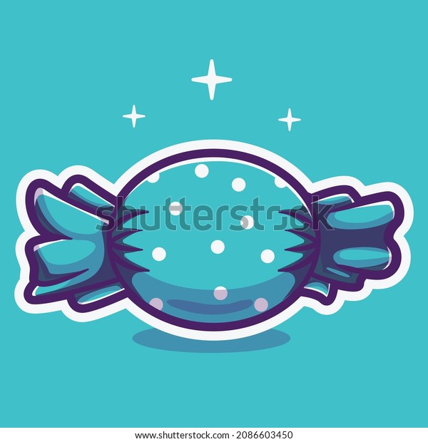 Candy Cartoon Art Wallpaper Design Stock Vector (Royalty Free ...