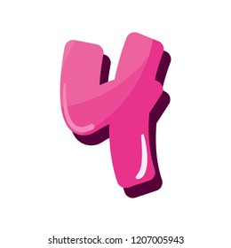 Candy Font Pink Number Four Stock Vector (Royalty Free) 1207005943 ...