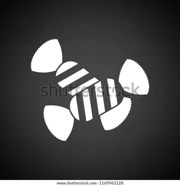 Candy Icon Black Background White Vector Stock Vector (Royalty Free ...