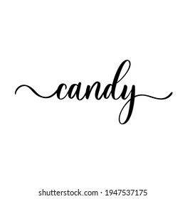 Candy Lettering Logo Template Design Vector Stock Vector (Royalty Free ...