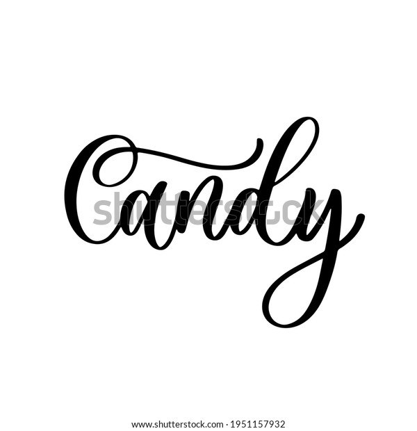 Candy Lettering Logo Template Design Vector Stock Vector (Royalty Free ...