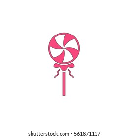 Candy Pink Vector Icon Black Contour Stock Vector (Royalty Free ...