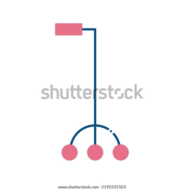 Cane Line Style Icon Handicapped Disability Stock Vector (Royalty Free ...