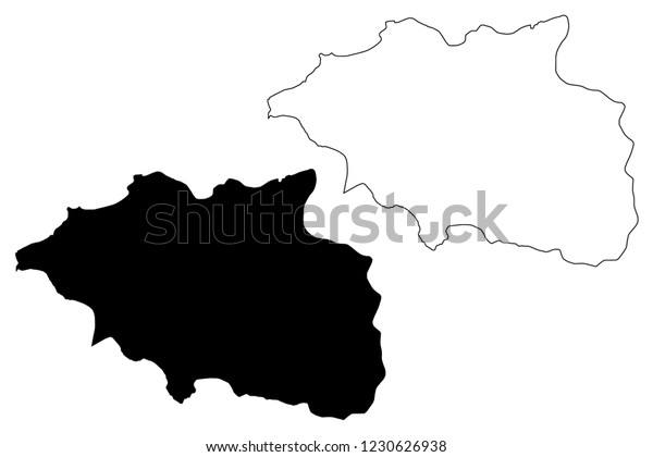 Cankiri Provinces Republic Turkey Map Vector Stock Vector (Royalty Free ...